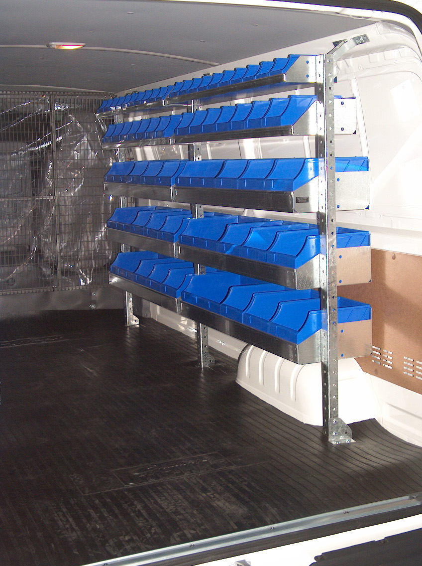 Plumbers Shelving 2005-05/2019 Hiace 2 bays x 1030mm - Roof Rack World