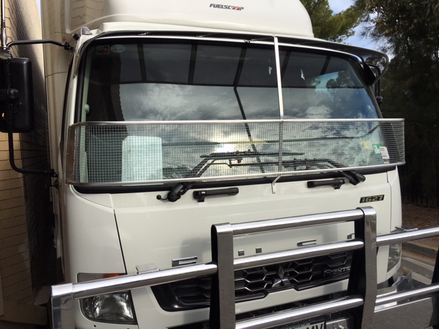 Stone Guard Mitsubishi/Fuso FM Wide Cab 2011on Mesh Windscreen ...